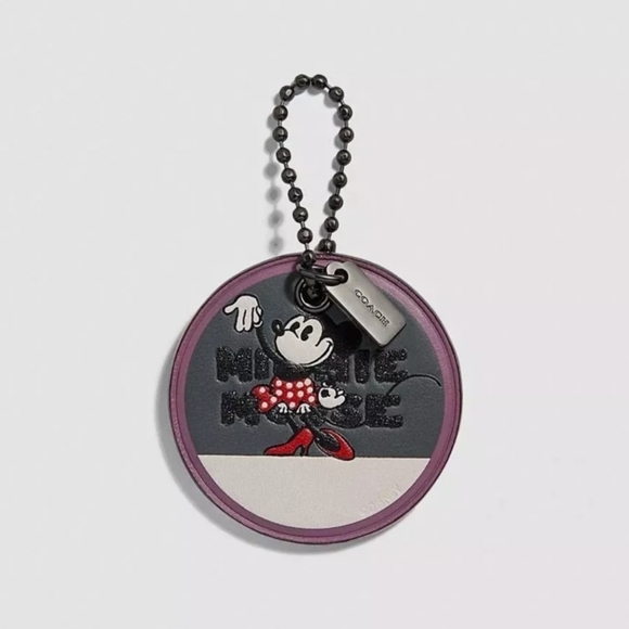 Coach | Bags | Coach X Disney Miss Minnie Mouse Leather Hangtag Bag ...